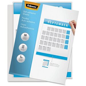 fellowes self-laminating sheets, 3mil, 12 x 9 1/4, 50/box