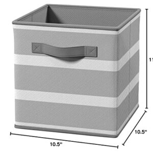 ClosetMaid 3256 Cubeicals Fabric Drawer, Gray Stripe