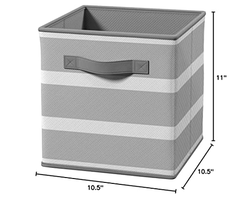 ClosetMaid 3256 Cubeicals Fabric Drawer, Gray Stripe