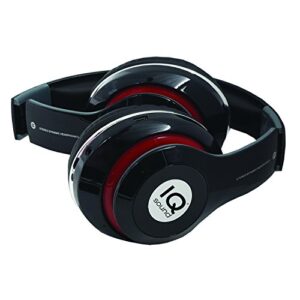 SuperSonic Wireless Headphones and Mic Headphone, Black