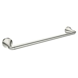 moen hamden spot resist brushed nickel 24-inch single -towel bar, my6224bn