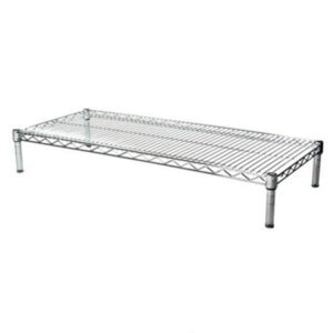 shelving inc. 24" d x 60" w chrome wire shelving with 1 shelf