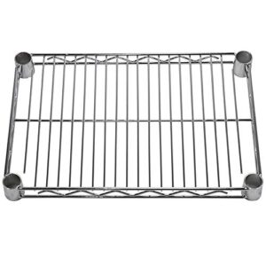 Shelving Inc. 12" d x 18" w Chrome Wire Shelving with 3 Tier Shelves, Weight Capacity 800lbs Per Shelf