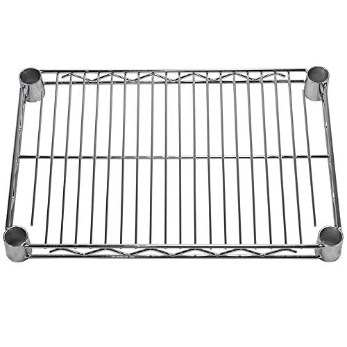 Shelving Inc. 12" d x 18" w Chrome Wire Shelving with 3 Tier Shelves, Weight Capacity 800lbs Per Shelf