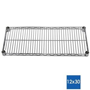 Shelving Inc. 12" d x 30" w x 72" h Chrome Wire Shelving with 5 Shelves