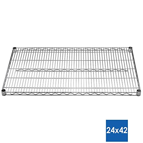 Shelving Inc. 24" d x 42" w x 96" h Chrome Wire Shelving with 7 Shelves