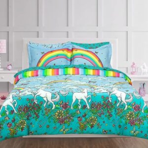 Kidz Mix Rainbow Unicorn Bed in a Bag, Full