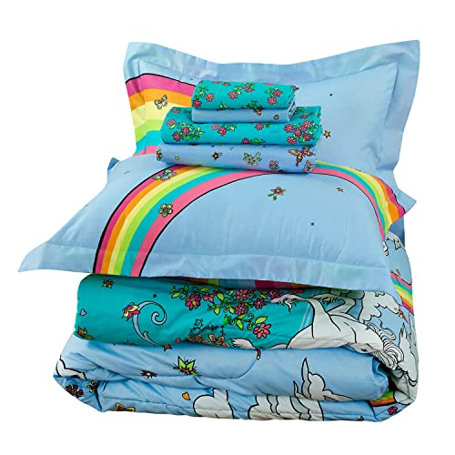 Kidz Mix Rainbow Unicorn Bed in a Bag, Full