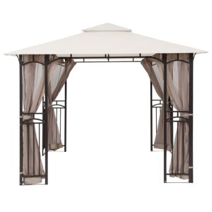 mastercanopy patio gazebo mosquito netting screen walls only (10x10, beige)