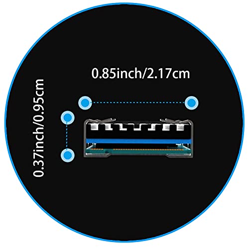 GLOTRENDS M.2 Heatsink with M.2 Thermal Pad for 2280 M.2 PCIe 4.0/3.0 NVMe SSD