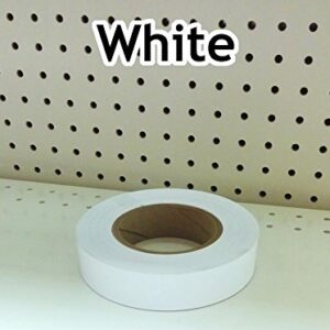 Decorative Gondola Shelving Vinyl Insert for Ticket Channel 130 FT. x 1.25 in. - 5 Pack, White