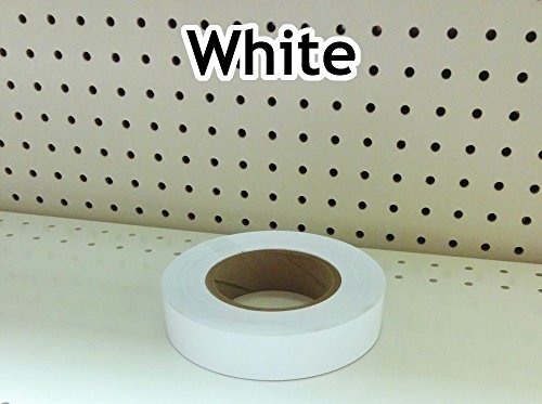 Decorative Gondola Shelving Vinyl Insert for Ticket Channel 130 FT. x 1.25 in. - 5 Pack, White