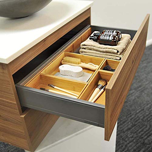 Sansnow Bamboo Office Supplies Organizer Box Stationery Accessory Organizer, Bamboo 8"*4"