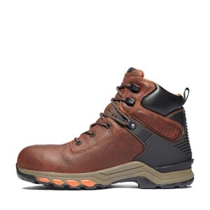 Timberland PRO Men's Hypercharge 6 Inch Composite Safety Toe Waterproof 6 NT WP, Reddish Brown, 11.5