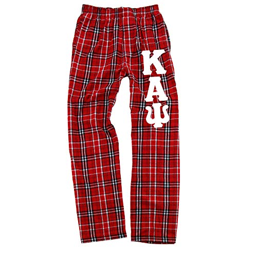 Kappa Alpha Psi Pajamas Flannel Pant X-Large Red/White