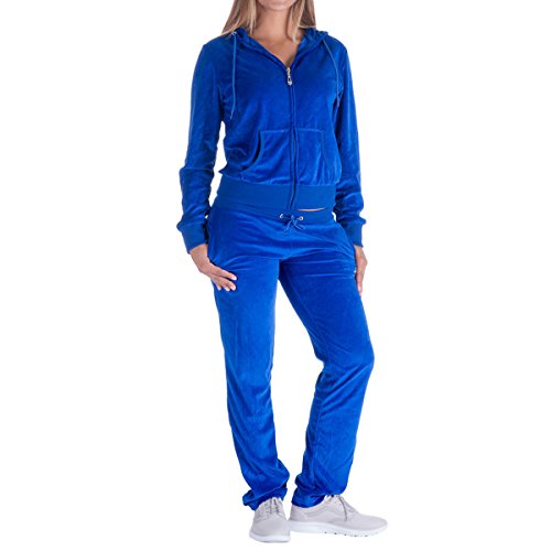 Facitisu Womens 2 Piece Outfits Sweatsuits Zip-up Hoodie Casual Jogger Tracksuit Set with Pockets