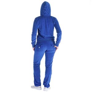 Facitisu Womens 2 Piece Outfits Sweatsuits Zip-up Hoodie Casual Jogger Tracksuit Set with Pockets