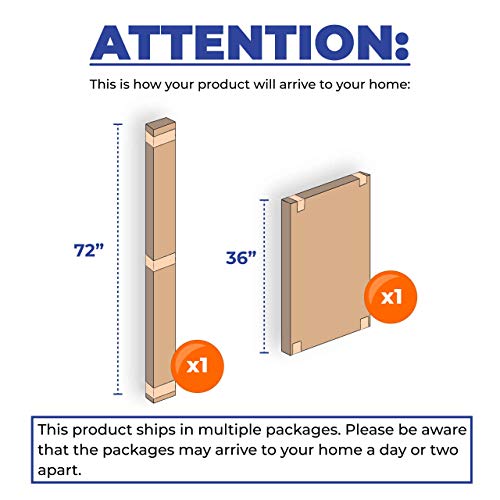 MonsterRax Overhead Garage Storage Rack - Heavy Duty Racks for Garage with 400 lb Capacity, Easy Garage Shelving, Adjustable Storage Rack, Ceiling Mount Storage Shelves 3x6 Hammertone (12"-45")