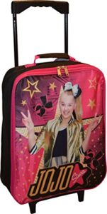 nickelodeon jojo siwa girl's 15" collapsible wheeled pilot case - rolling luggage