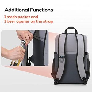 TOURIT Cooler Backpack Double Deck Lunch Backpack with Insulated Leakproof Cooler Bag for Men Women Work, Picnics, Hiking, Camping, Beach, Park or Day Trips, 28L