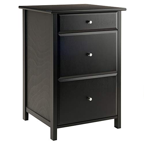 Winsome Delta File Cabinet Black Home Office