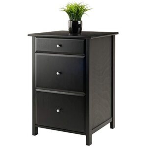 Winsome Delta File Cabinet Black Home Office