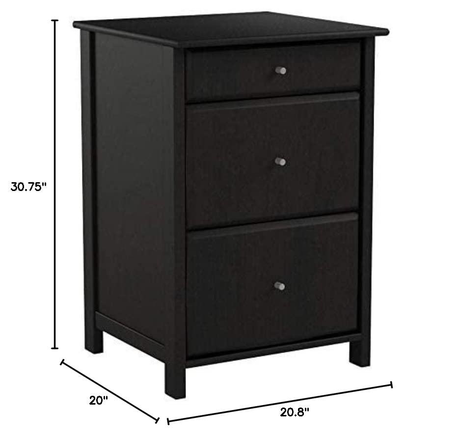 Winsome Delta File Cabinet Black Home Office