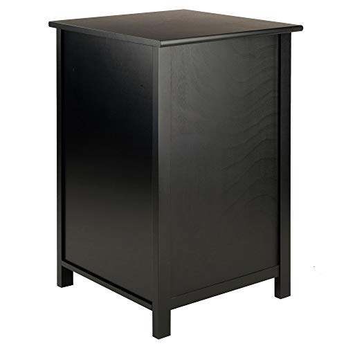 Winsome Delta File Cabinet Black Home Office