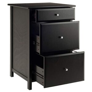 Winsome Delta File Cabinet Black Home Office