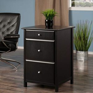 Winsome Delta File Cabinet Black Home Office