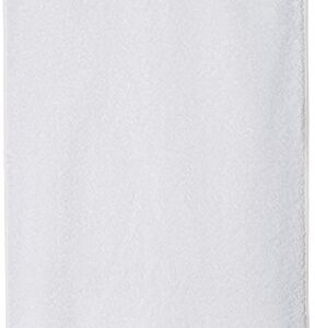 Amazon Basics 100% Cotton Quick-Dry Hand Towel, 8-Pack, White, 28" x 16"