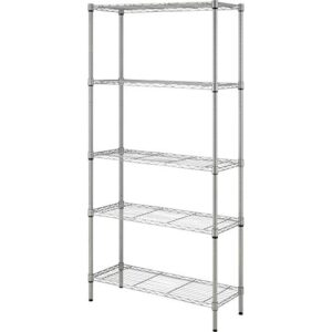 lorell light-duty wire shelving storage rack, 72" x 36" x 14", silver