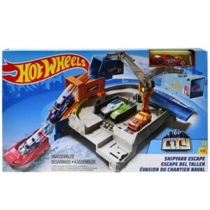 hot wheels mattel city shipyard escape set