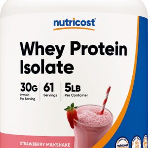 Nutricost Whey Protein Isolate (Strawberry Milkshake) 5LBS