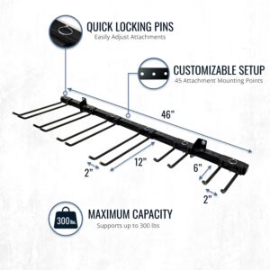 StoreYourBoard Tool Storage Rack, Max, Wall Mount Tools Home and Garage Organizer Storage System, Steel Gear Hanger