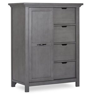 evolur belmar tall chest dresser, 38x20.25x48 inch (pack of 1), rustic grey