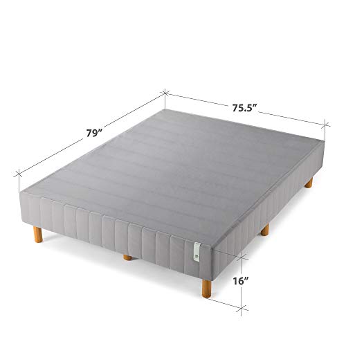 ZINUS GOOD DESIGN Award Winner Justina Metal Mattress Foundation / 16 Inch Platform Bed / No Box Spring Needed, Grey,King