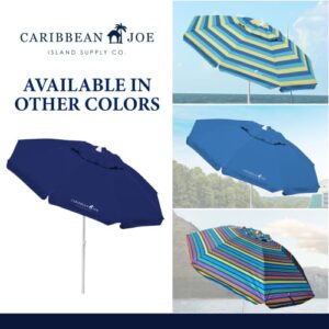 Caribbean Joe CJ-TUVC78NVY 6.5' tilting beach umbrella, Navy