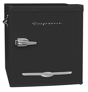 frigidaire curefr176bk 1.6 cubic-ft retro compact refrigerator, medium, black