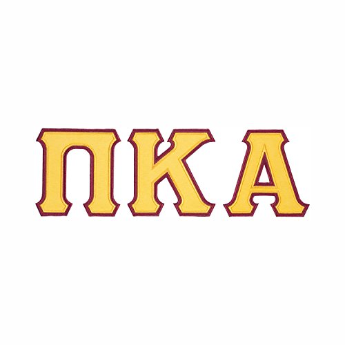 Pi Kappa Alpha Twill Letter Tee White 1 Extra Large