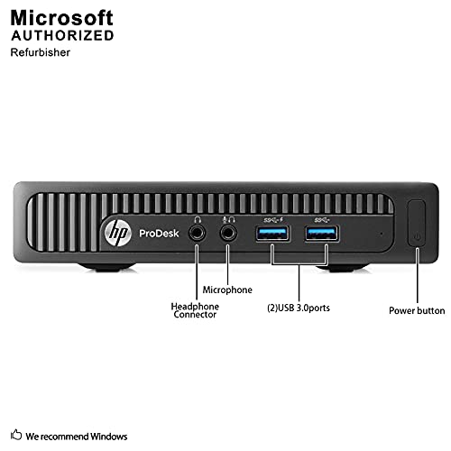 HP 600 G1 Micro Computer Mini Tower PC (Intel Dual Core i3-4130T, 8GB DDR3 Ram, 256GB Solid State SSD, WIFI, VGA, USB 3.0) Win 10 Pro (Renewed)