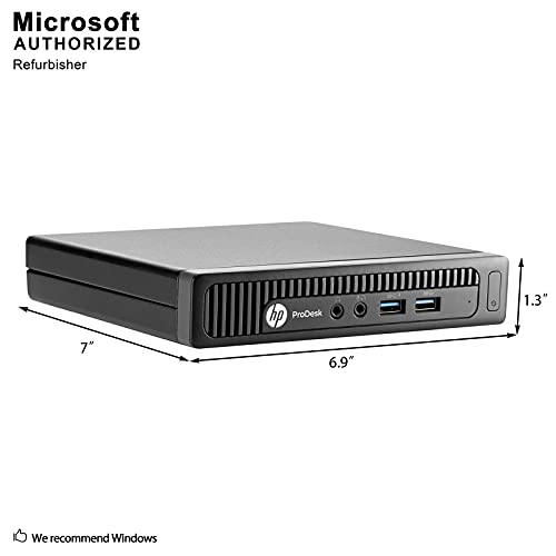 HP 600 G1 Micro Computer Mini Tower PC (Intel Dual Core i3-4130T, 8GB DDR3 Ram, 256GB Solid State SSD, WIFI, VGA, USB 3.0) Win 10 Pro (Renewed)