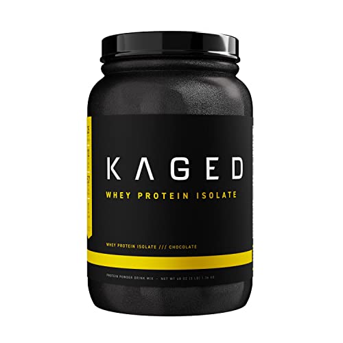 Kaged Whey Protein Powder: 100% Whey Protein Isolate for Post-Workout Recovery | Chocolate Flavor | 3lbs