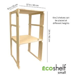 ECOshelf Locker Organizer, Adjustable Locker Shelf for School, Easy to Install Without Tools, Incredibly Durable, Holds up to 450 lbs