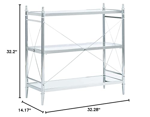 Linon Console Chrome