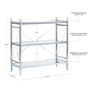 Linon Console Chrome