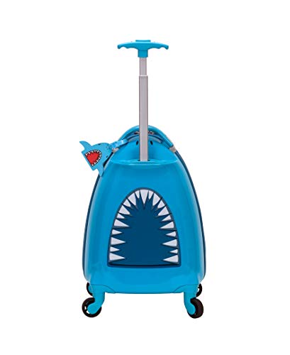 Rockland Jr. Kids' My First Hardside Spinner Luggage,Telescoping Handles, Shark, Carry-On 19-Inch