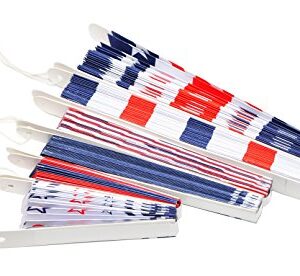 Mandala Crafts Patriotic Red White and Blue Decoration American Flag Paper Fan Set for 4th of July, Independence Day, USA Holiday, Election, Political Party