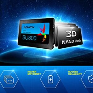 ADATA SU800 2TB 3D-NAND 2.5 Inch SATA III High Speed Read & Write up to 560MB/s & 520MB/s Solid State Drive (ASU800SS-2TT-C)