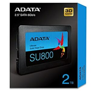 ADATA SU800 2TB 3D-NAND 2.5 Inch SATA III High Speed Read & Write up to 560MB/s & 520MB/s Solid State Drive (ASU800SS-2TT-C)